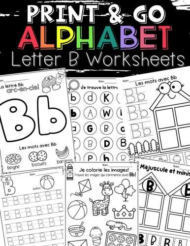 {FLASH DEAL!} FRENCH Alphabet Learning Pages - GROWING BUNDLE (French ...