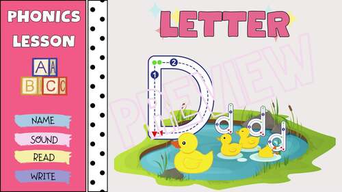 Phonics Letter 'D' 'd' - Complete Workshop Model PowerPoint Lesson