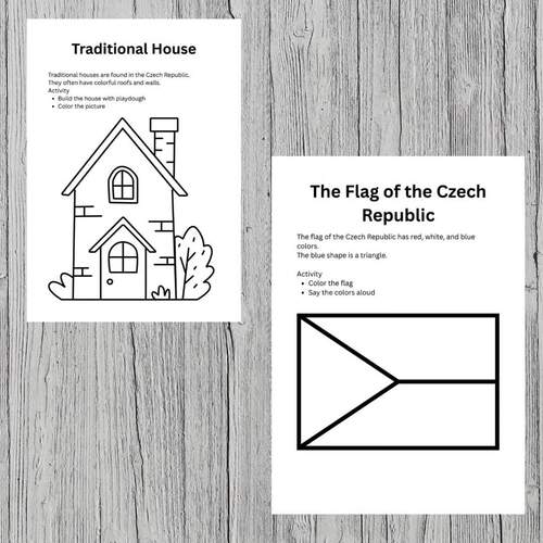 Czech Republic Fine Motor Geography Pack | Playdough & Tracing Activities