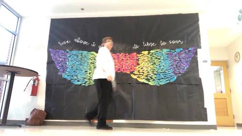 Collaborative Wings Mural by Diary of a 21st Century Teacher | TpT