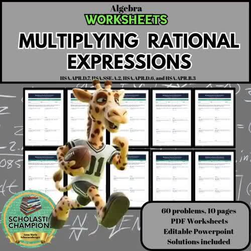 MULTIPLYING RATIONAL EXPRESSIONS - Algebra Worksheets by Scholastic ...