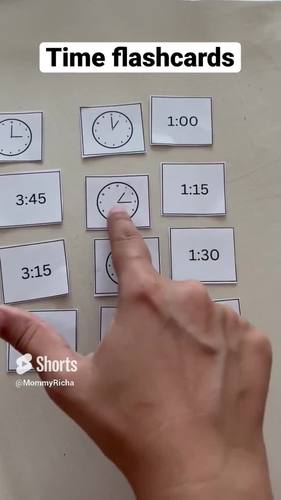 Telling Time- Flashcards- Clock Activity- How to tell time- Hour ...