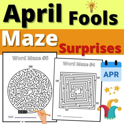 April Fools Day Maze Activity Endless Surprise Resource Activities