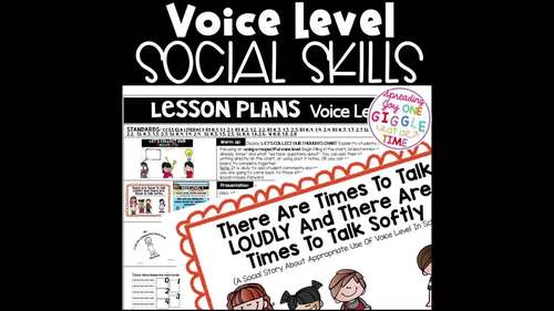 Voice Level | Social Skills Lessons | Social Skills Activities | Social ...