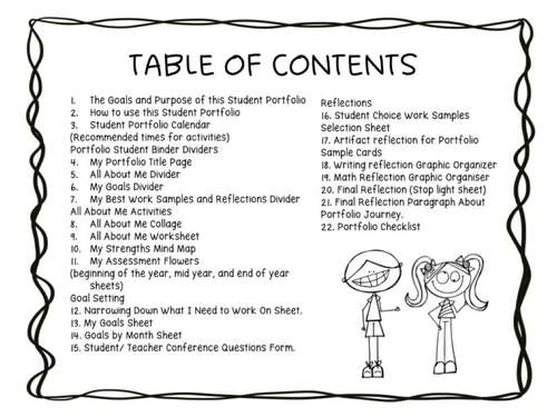 Student Portfolios Resource Package by Honey Bee Community Resources