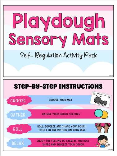 34 Printable Sensory Playdough Exercises for Calm Down Corner by ...