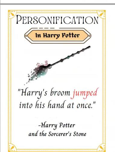 Figurative Language Anchor Charts/Harry Potter Posters | TPT