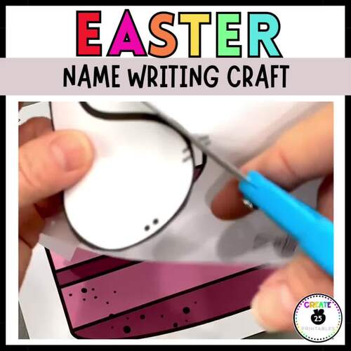 Easter Name Craft | Preschool & Kindergarten Easter Name Craft | Easter ...