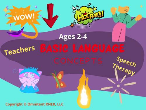 Boehm 3 Preschool Basic Language Concepts Ages 2-4: Prepositions & Math ...