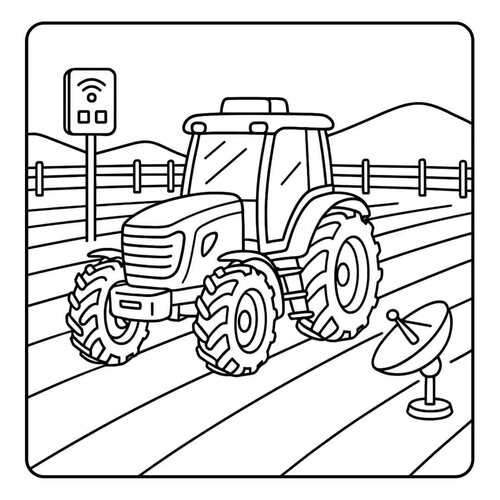 Tractor Coloring Pages | 45 Farm Tractor Coloring Book for Teens & Adults