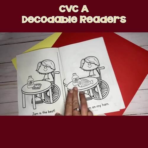 CVC Decodable Readers - Short A by Simply B Teaching | TPT
