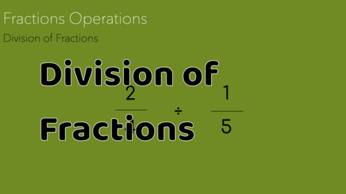 MONTESSORI FRACTIONS: Division (Abstract) Presentation | TPT