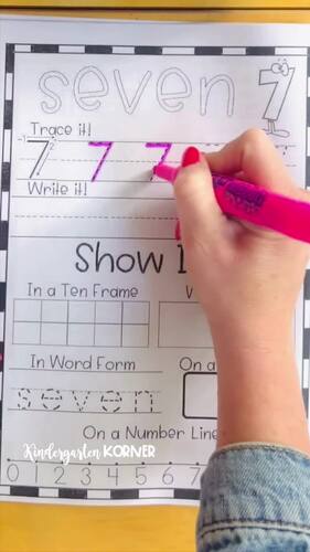 Kindergarten Math Journals THE YEARLY BUNDLE | Number Sense Math Centers