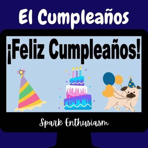 Birthday Vocabulary Cumpleanos Power Point in Spanish | TPT