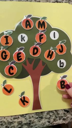 Apple/Orange Tree Uppercase and Lowercase Matching by GingerSpiceDesigns
