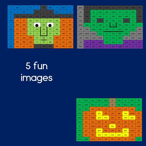 Halloween Color by Sight Word Mystery Picture Worksheets | TPT