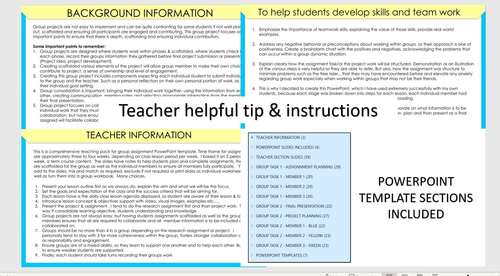 Group Work PowerPoint Template Teacher Planner Education Pack 1