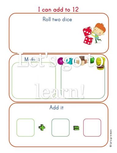 Math with Dice - Counting, Subtraction, Addition, Activities & Games ...