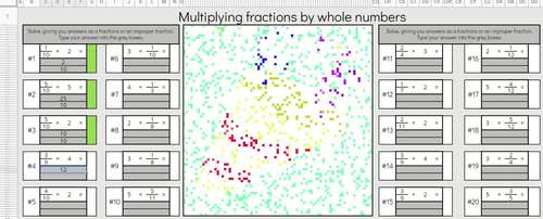 Digital Math Pixel Art | 5th Grade Fluency Multiplying Whole Numbers ...