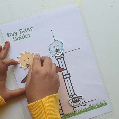 Nursery Rhymes Interactive preschool Printable,Itsy Bitsy Spider ...