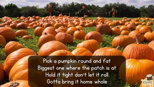 Music: Pumpkin Glow Choir Song Classroom Songs Reading Lyrics Sing-along
