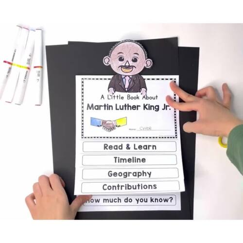 Martin Luther King Jr. for 1st & 2nd Grade Social Studies & Black History