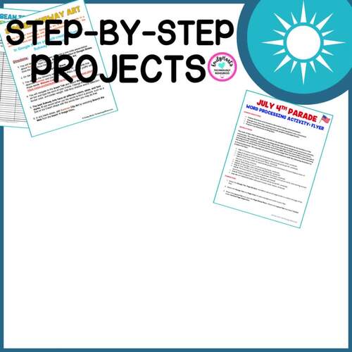 SUMMER COMPUTER APPLICATIONS BUNDLE: 16 Holiday Themed Projects For ...