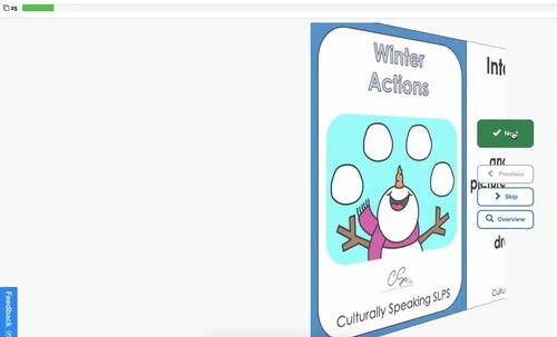 Winter Actions Interactive Book & BOOM CARDS by Culturally Speaking SLPs