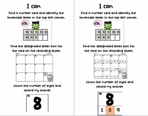 Halloween Count the Room 1-10/ Task Cards/ Sensory Bin Cards | TPT