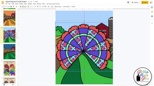 Digital Disguise a Turkey Art Project & Writing Prompts Google Slides ...