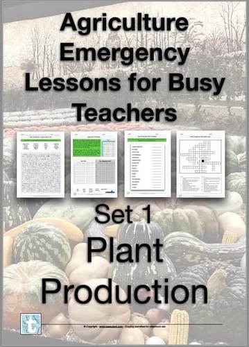 Agriculture Lessons - Set 1 "Plant Production" by Tasstudent | TPT
