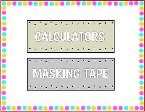 Printable Boho Neutral Classroom Supplies Labels, Editable Book Bin Labels