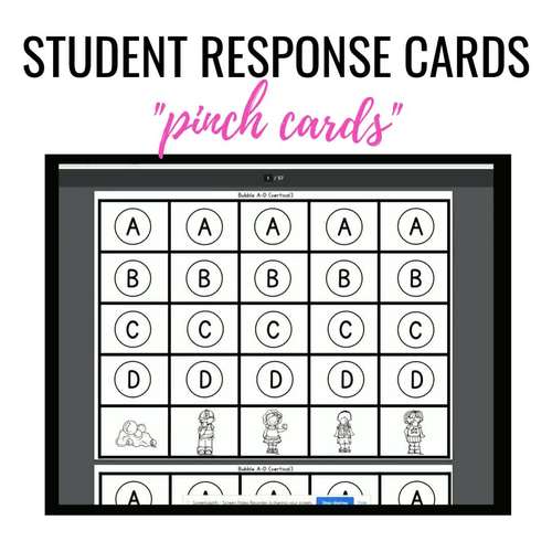 Student Response Cards by Positively Learning | Teachers Pay Teachers