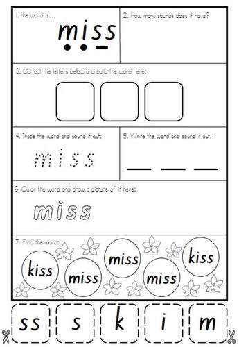 Phonics Worksheets Units 7-10 BUNDLE by Miss Carlee | TPT