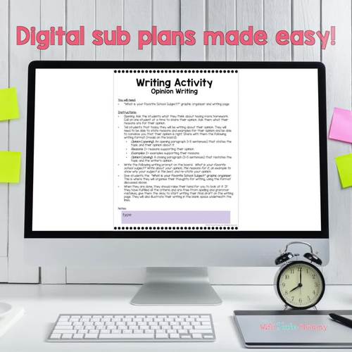 4th Grade Sub Plans Google Slides Bundle by Educate & Rejuvenate