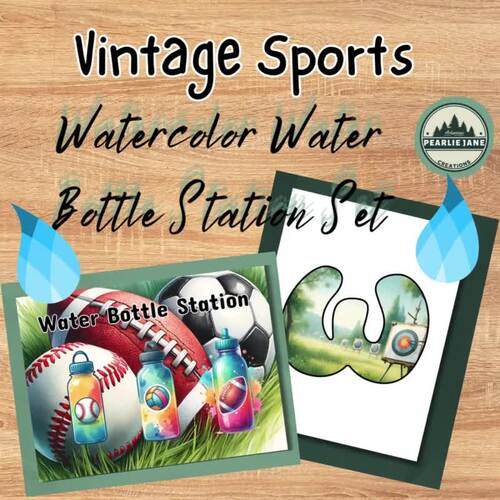 Sports Themed Water Bottle Station Classroom Decor by Pearlie Janes ...
