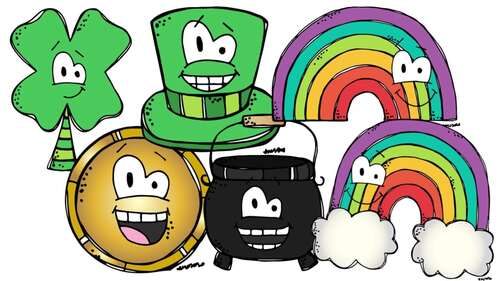 St Patricks Day clip art - Set 3 - Mini - Melonheadz Clipart | TPT
