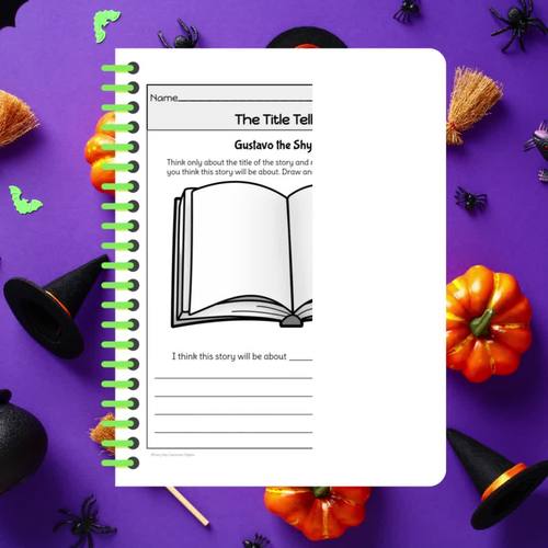 Gustavo the Shy Ghost Activities Story Elements and Comprehension Pages