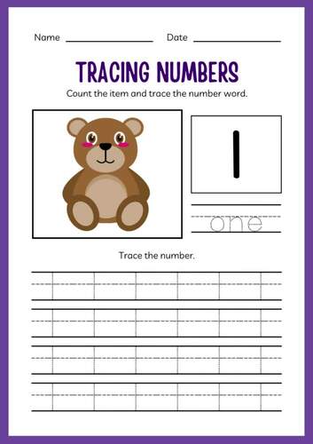 44 pages , Fun and Colorful Kindergarten Math Numbers Workbook | TPT