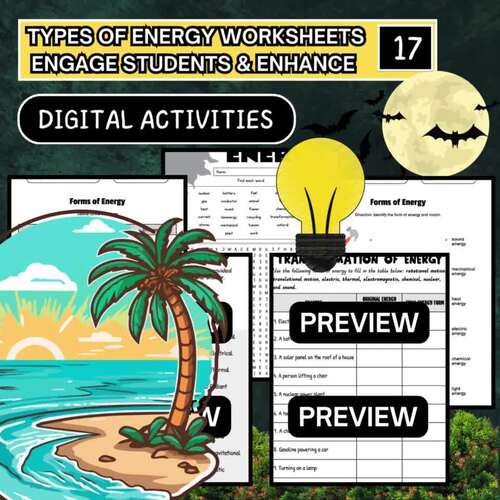 Types of Energy Worksheets – Engage Students & Enhance Learning | TPT