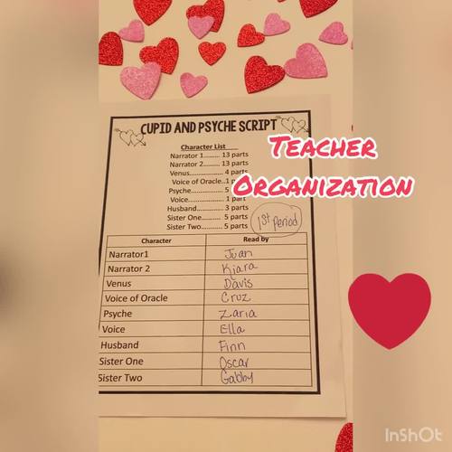 Cupid and Psyche Reader's Theater Story and Activities by ELA Core Plans