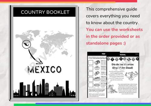 Mexico Country Study Booklet - Culture and Geography Activities ...