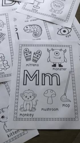 Alphabet-Letter Recognition-Sounds-Phonics-Coloring Pages by Educated ...