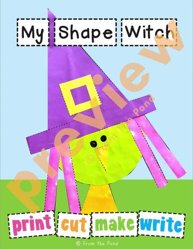 Witch Shape Craft for Math by From the Pond | TPT