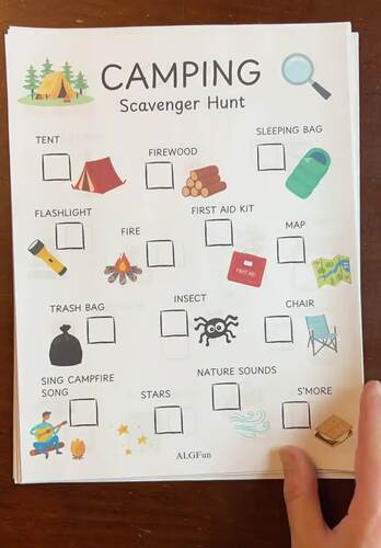 Scavenger Hunt Growing Bundle Seek And Find Matching Recognition Adventure