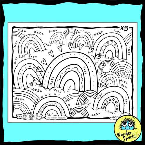 Multiplication Coloring Worksheet Pack | Multiplication Facts Fluency ...