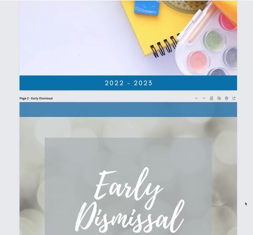 Editable School Canva Template for Instagram | Light Blue, Silver & Black