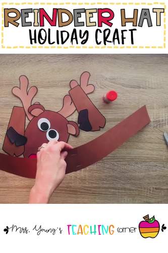 Reindeer Hat Craft by Play Discover Grow | TPT