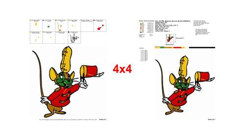 Dumbo Timothy Mouse balancing peanut circus uniform embroidery designs ...