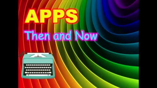 APPs - Then and Now - Type, Table and Talk by Douglas Alford | TPT